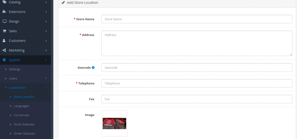 System > Localisation > Store-Location – eCommerce selling your product ...