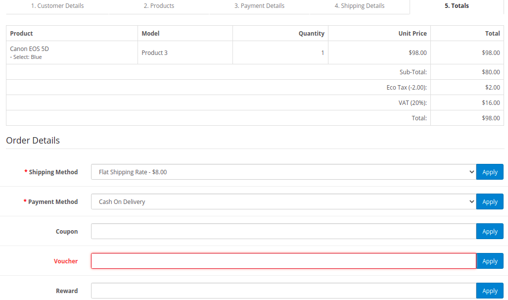 Sales > Orders – eCommerce selling your product online